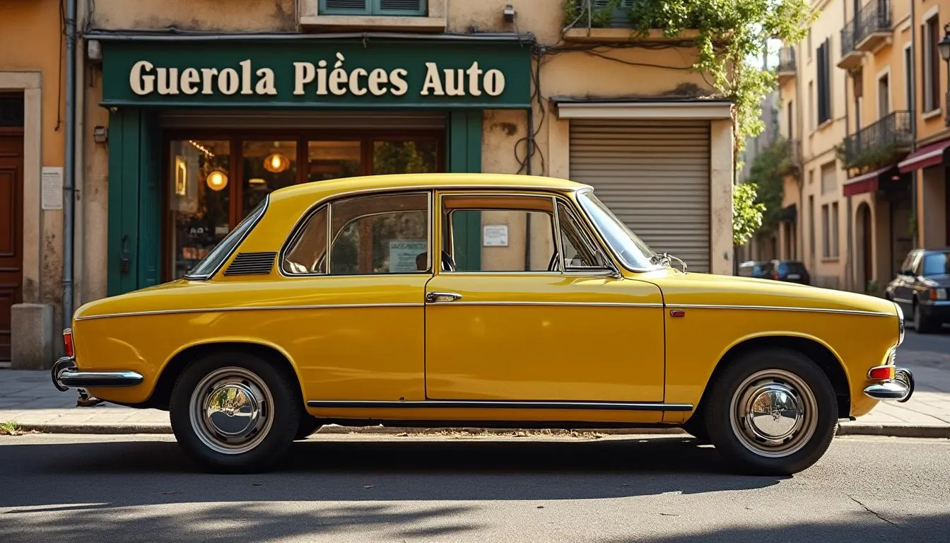 La célèbre Peugeot 203 jaune de Guérola, emblème de la route de ...